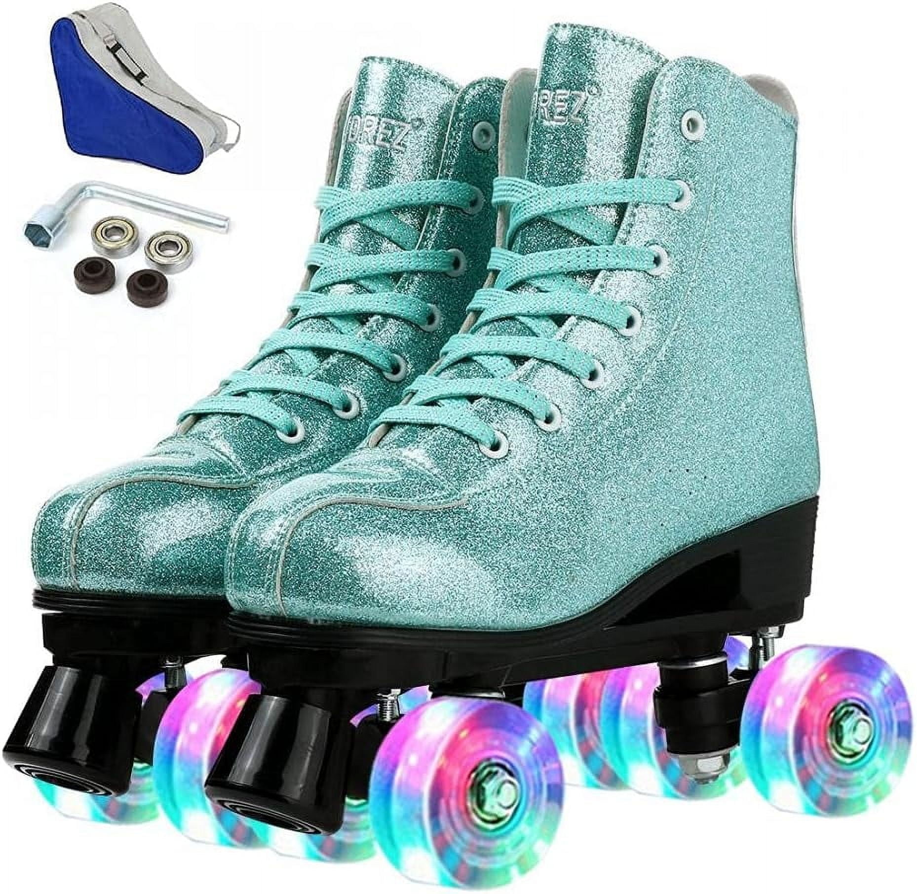 HENG Co. Light-up Roller Skates for Women and Men, LED Skates for Girls ...