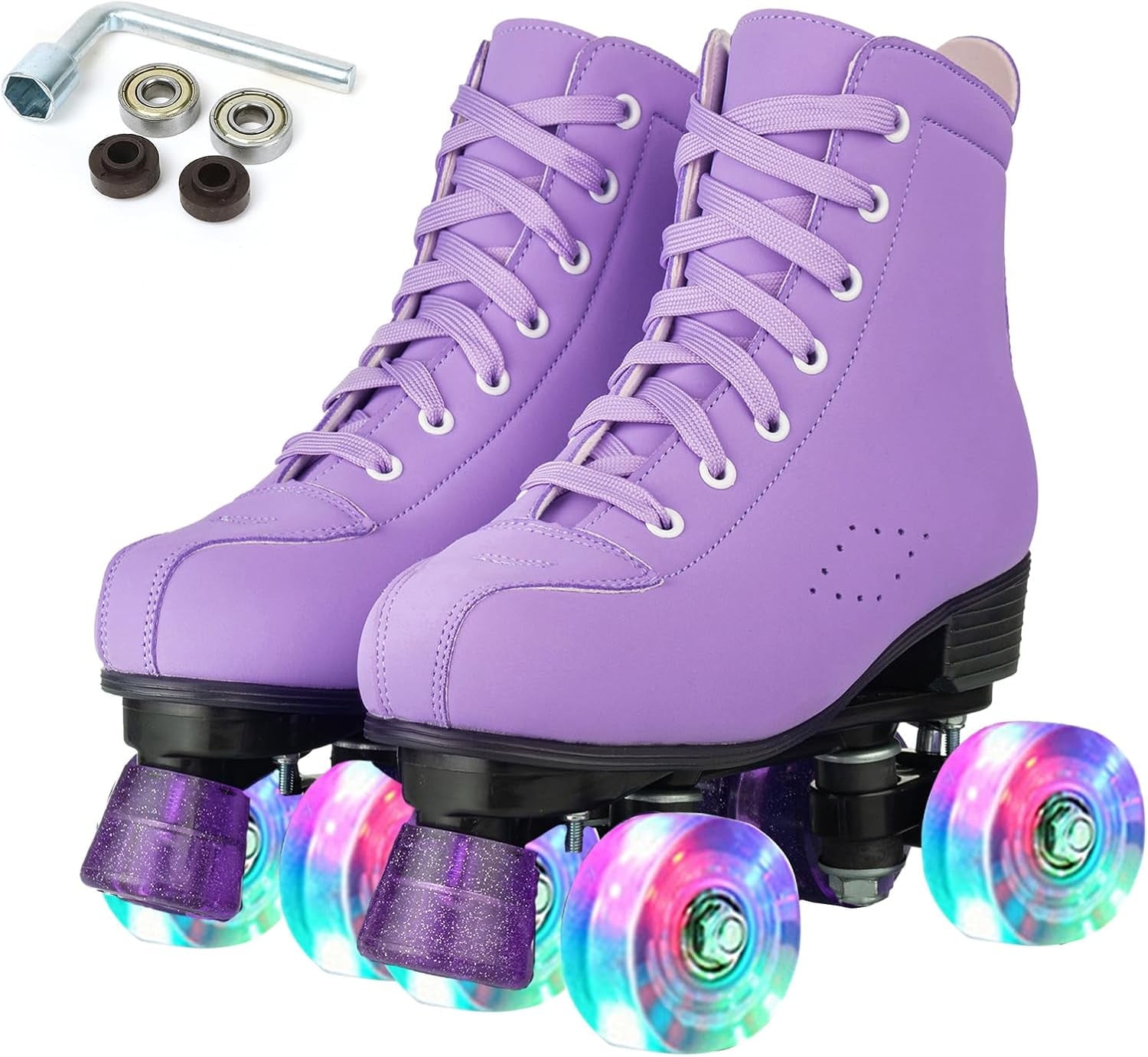 HENG Co. Light-up Roller Skates for Women and Men, LED Skates for Girls ...