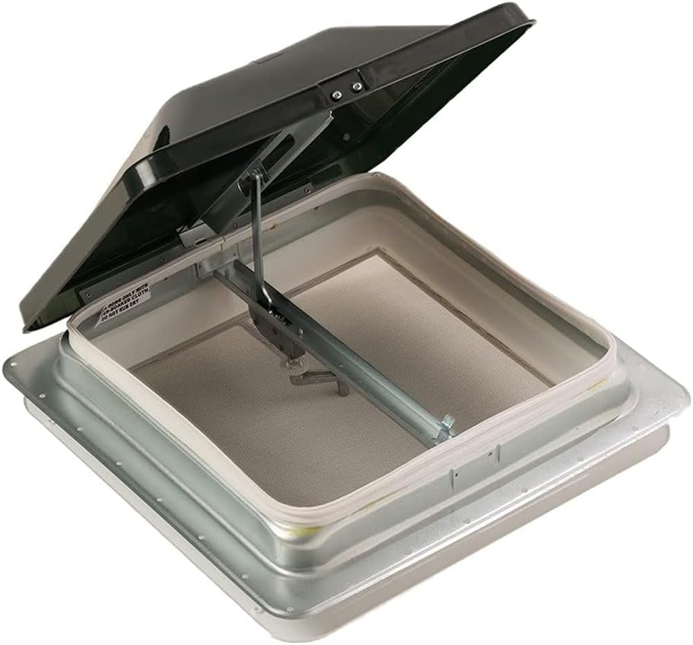 HENG’S INDUSTRIES One New 14" White Cargo Universal Roof Vent with a ...