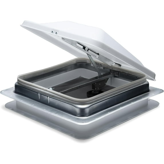 HENG’S INDUSTRIES One New 14" White Cargo Universal Roof Vent with a ...