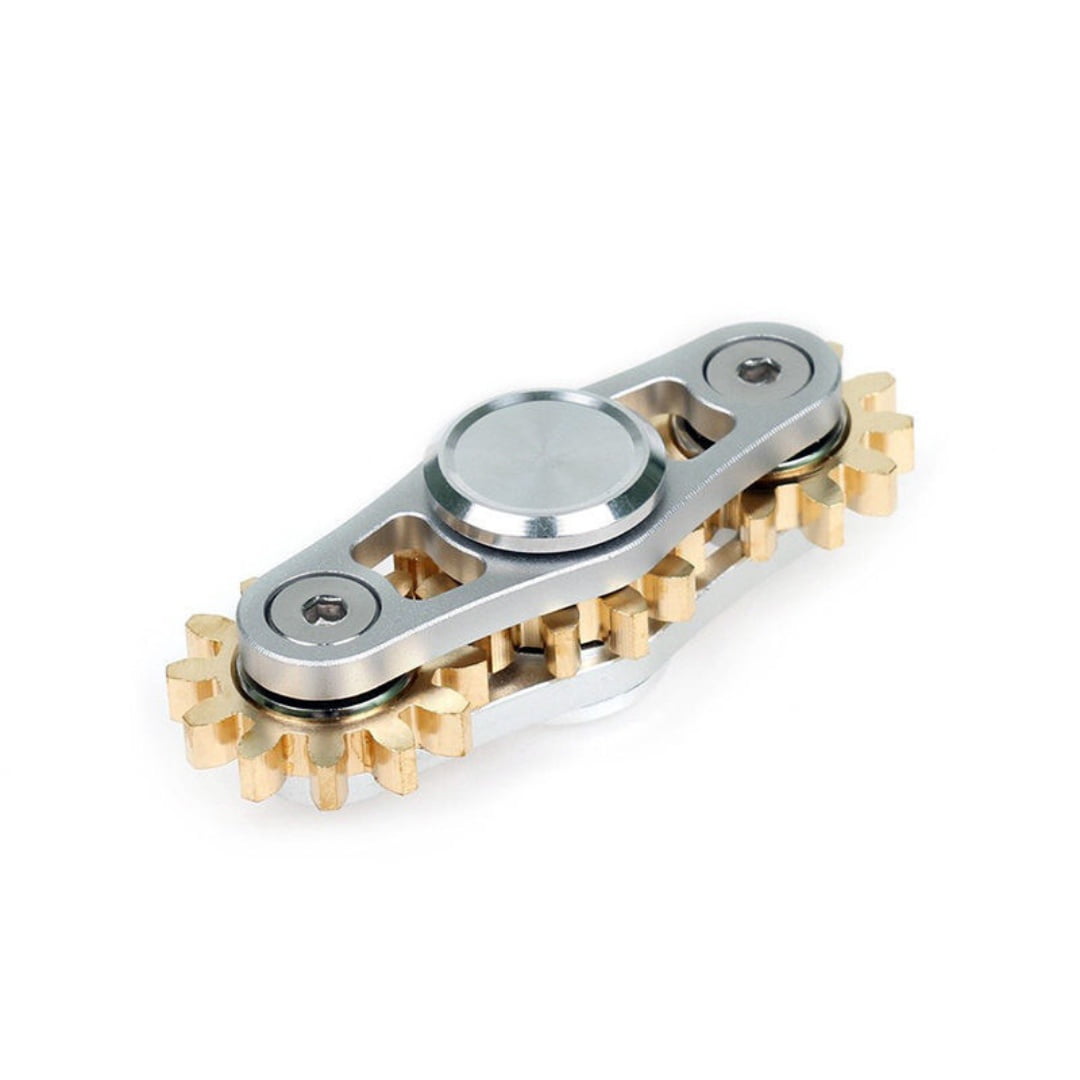 HENGFAY Gear Fidget Spinner for Adults Mini PinkyFingerToy Metal Copper ...