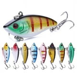 HENGJIA Fishing Lures for Bass, 8 Pack Lipless Crankbaits Minnow VIB Hard Baits Long Casting ...
