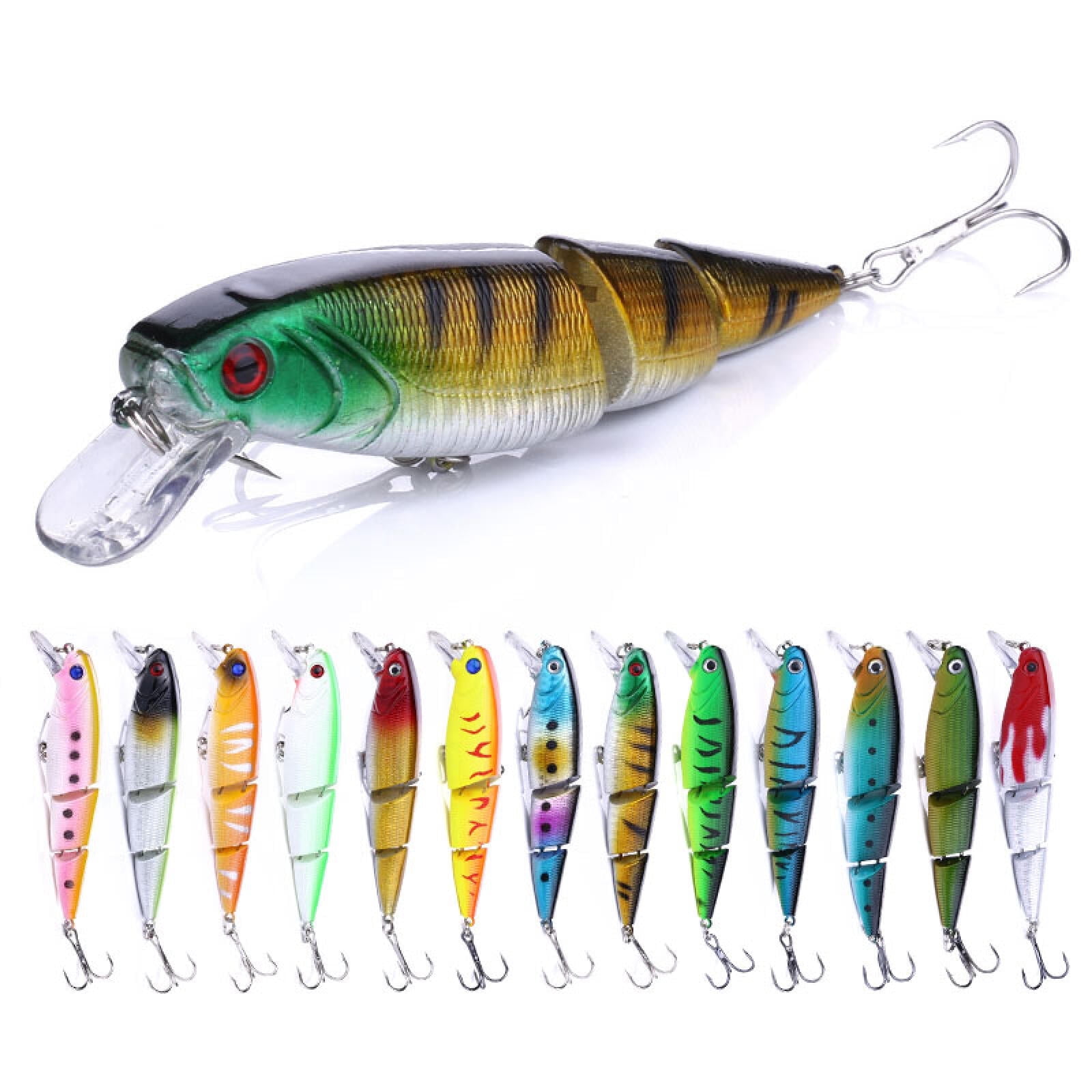 HENGJIA Fishing Lures Multi Jointed Fish Fishing Kits Slow Sinking ...