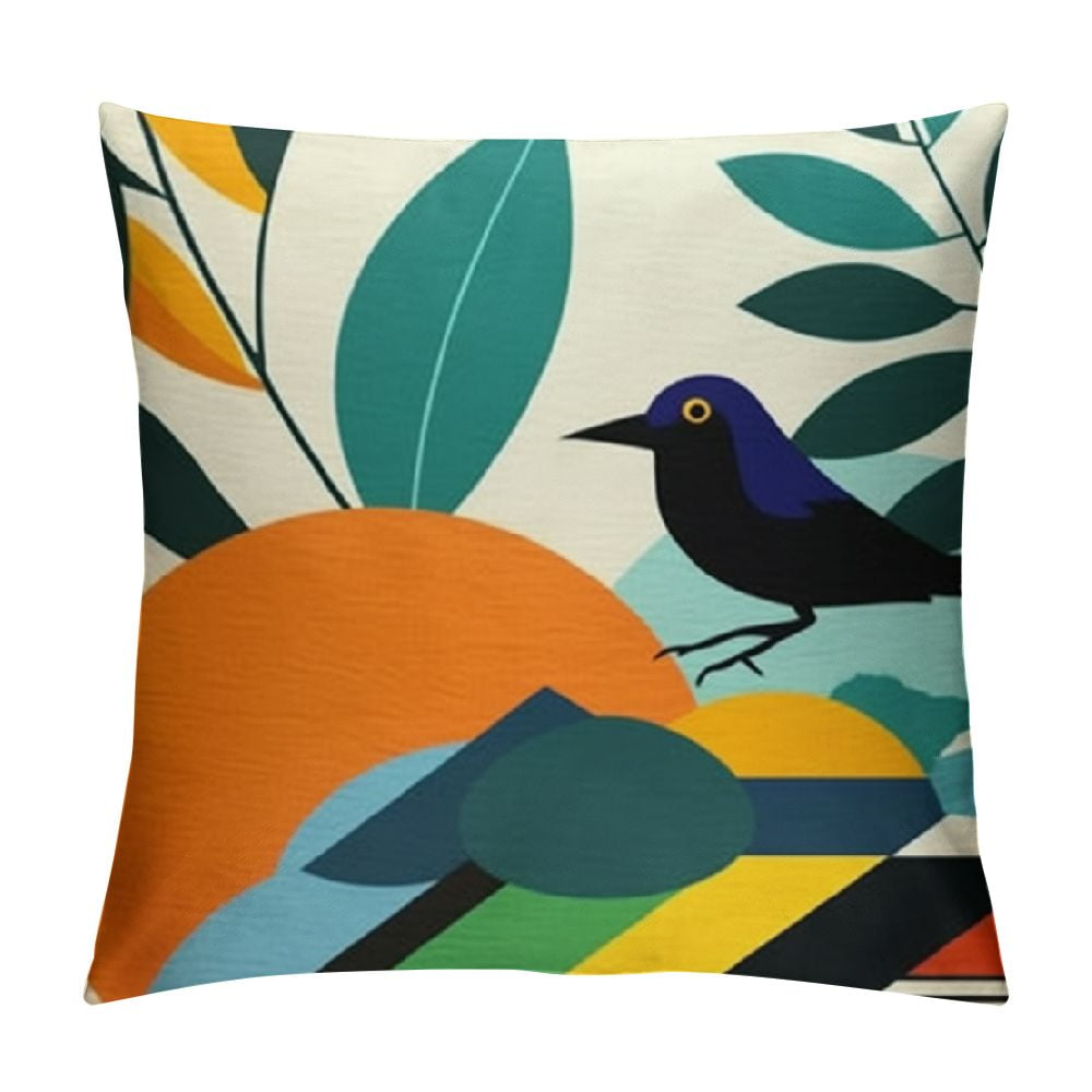 HENGT Boho Abstract Pillow Covers Mid Century Modern Throw Pillow ...