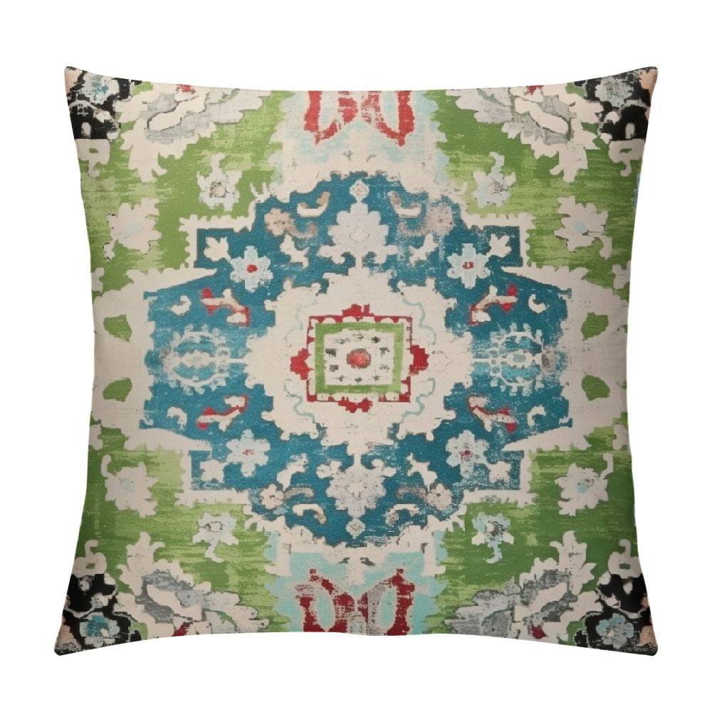 HENGT Boho Pillow Covers Bohemian Carpet Pattern Throw Pillow Covers ...