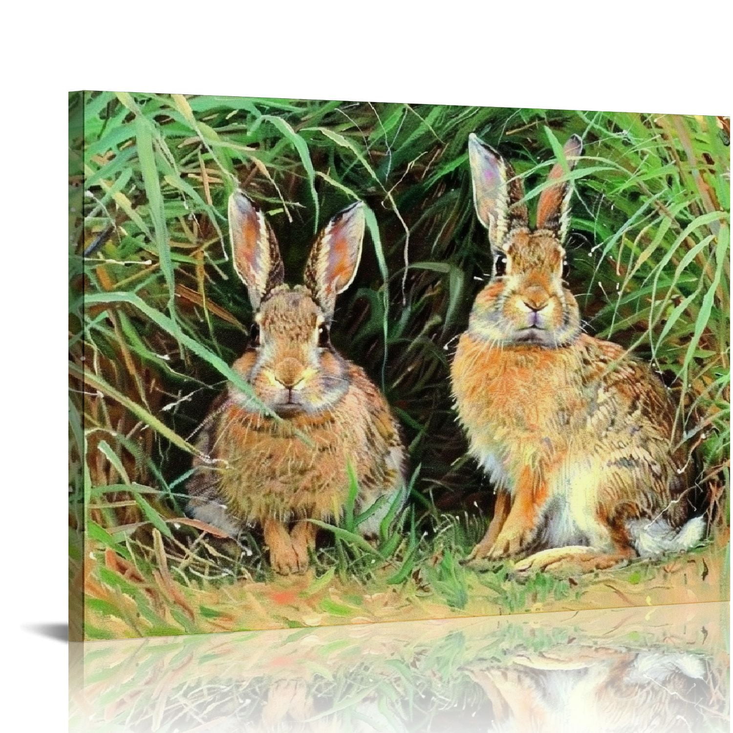 ARISTURING Bunny Rabbit Poster, Motivational Quote, Vintage Wall Art ...