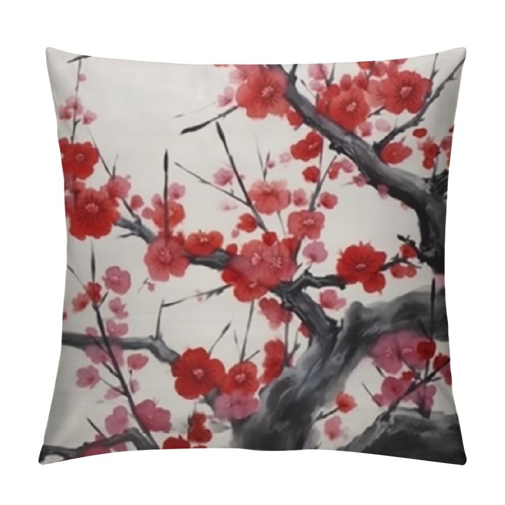 HENGT Cherry Blossoms Body Pillow Cover Watercolor Sakura Flower ...