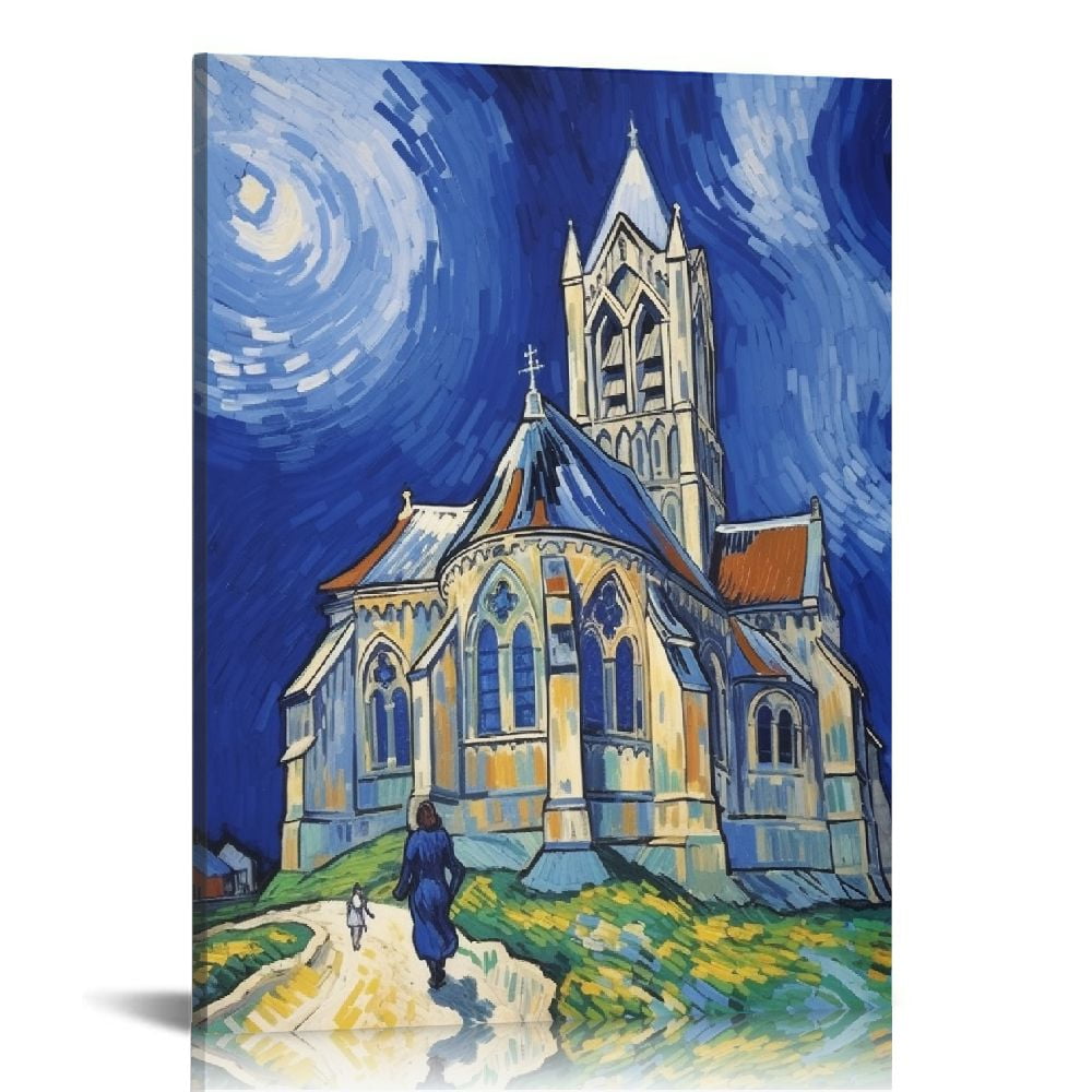 HENGT Church at Auvers Giclee Canvas Prints Wall Art by Vincent Van ...