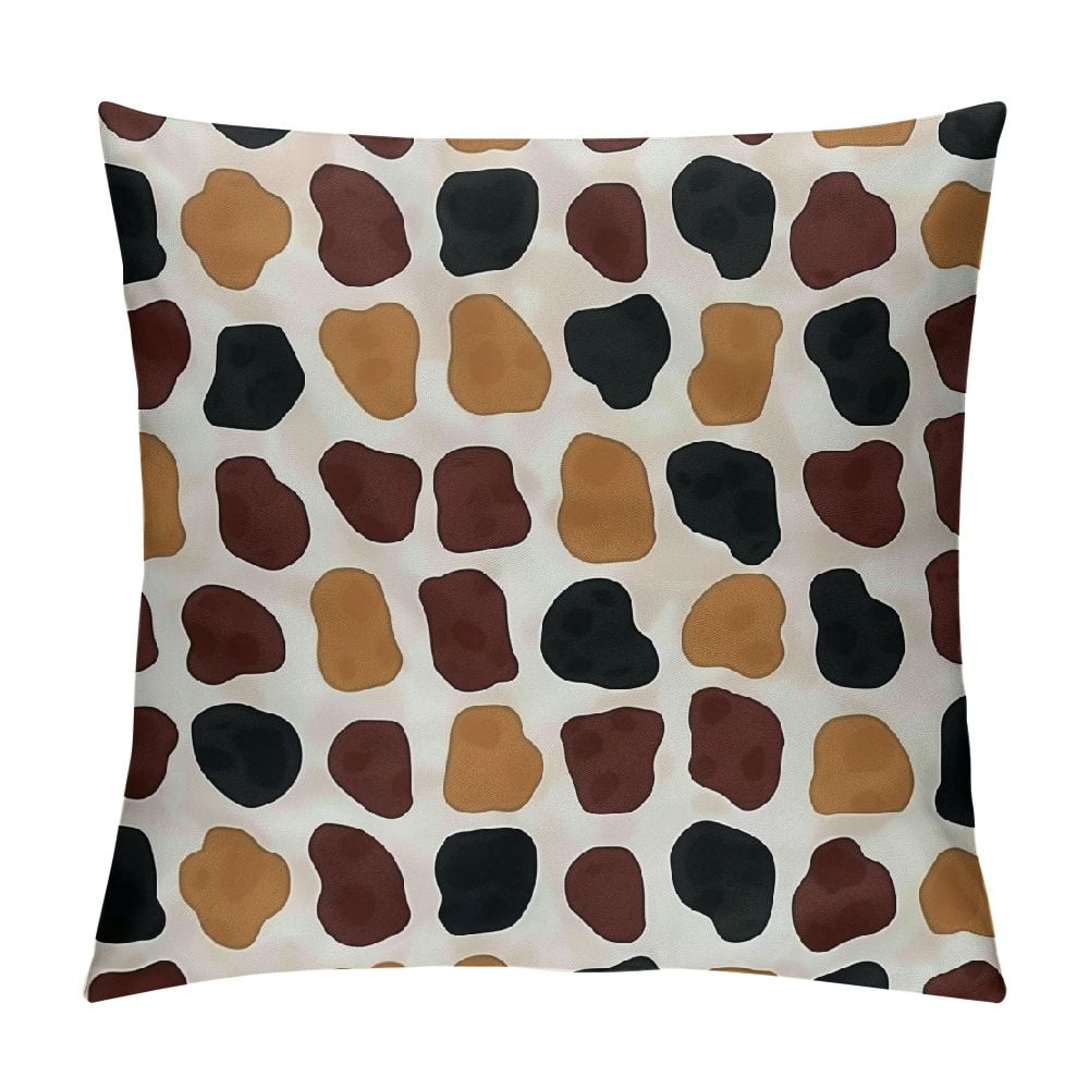 HENGT Cow Print Decorative Square Throw Pillow Covers,Cow Skin Spots ...