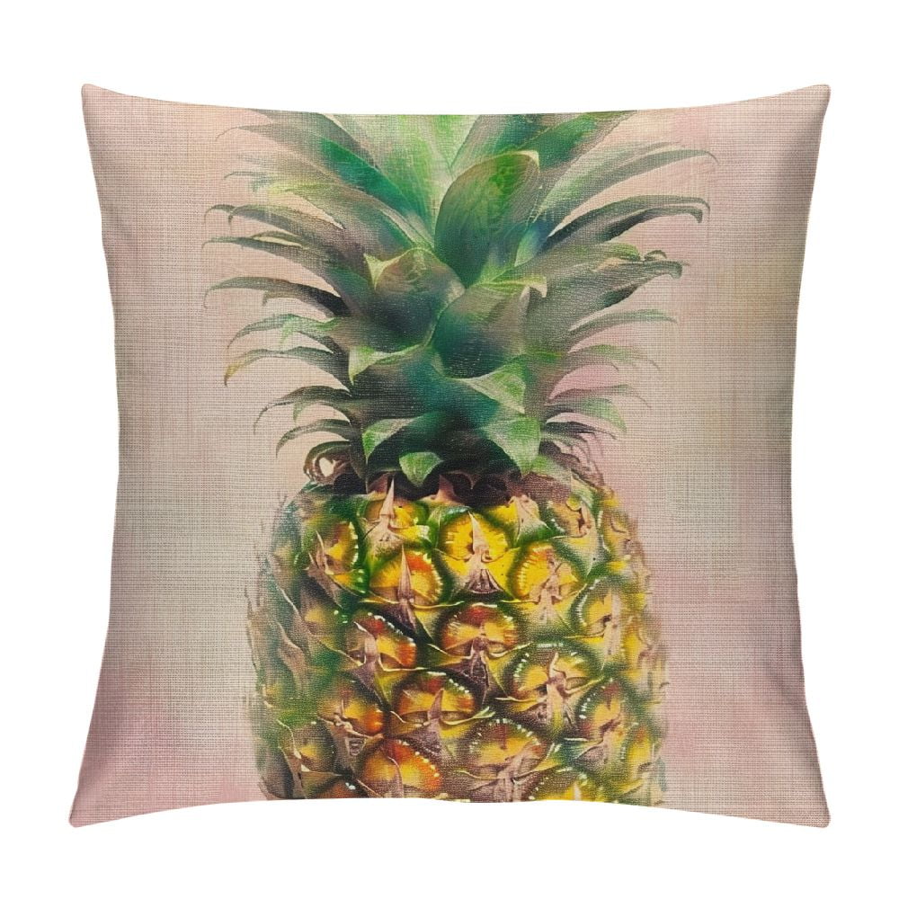 HENGT Decorations Pillow Covers Enjoy Summer Time Tropical Fruit Yellow ...