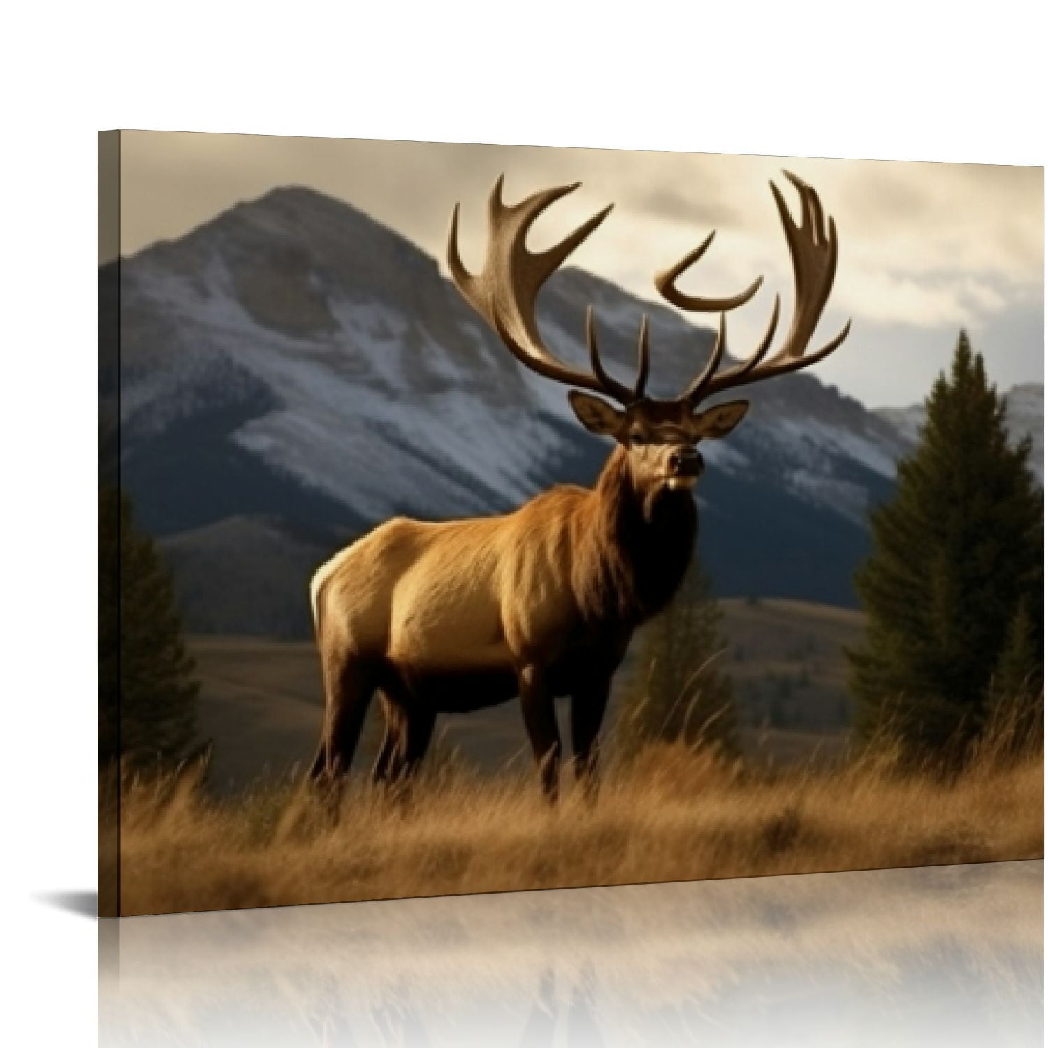 HENGT Deer In Autumn Forest Painting Giclee Prints Wildlife Pictures ...