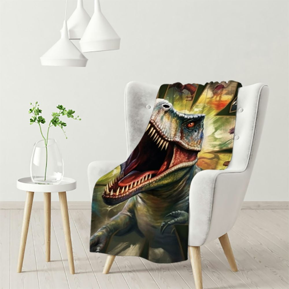 HENGT Dinosaur Blanket for Boys Teens, Dinosaur Throw Blanket Soft Cozy ...