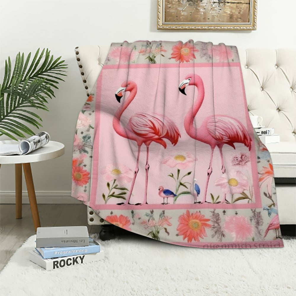 HENGT Flamingo Throw Blanket Gifts for Girls Kids Women Adults Cute ...