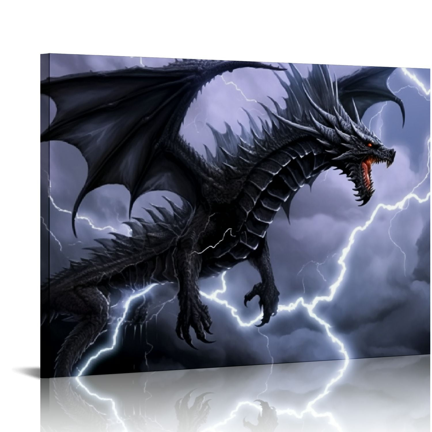 HENGT Flying Dragon Canvas Art Poster And Wall Art Picture Print Modern ...