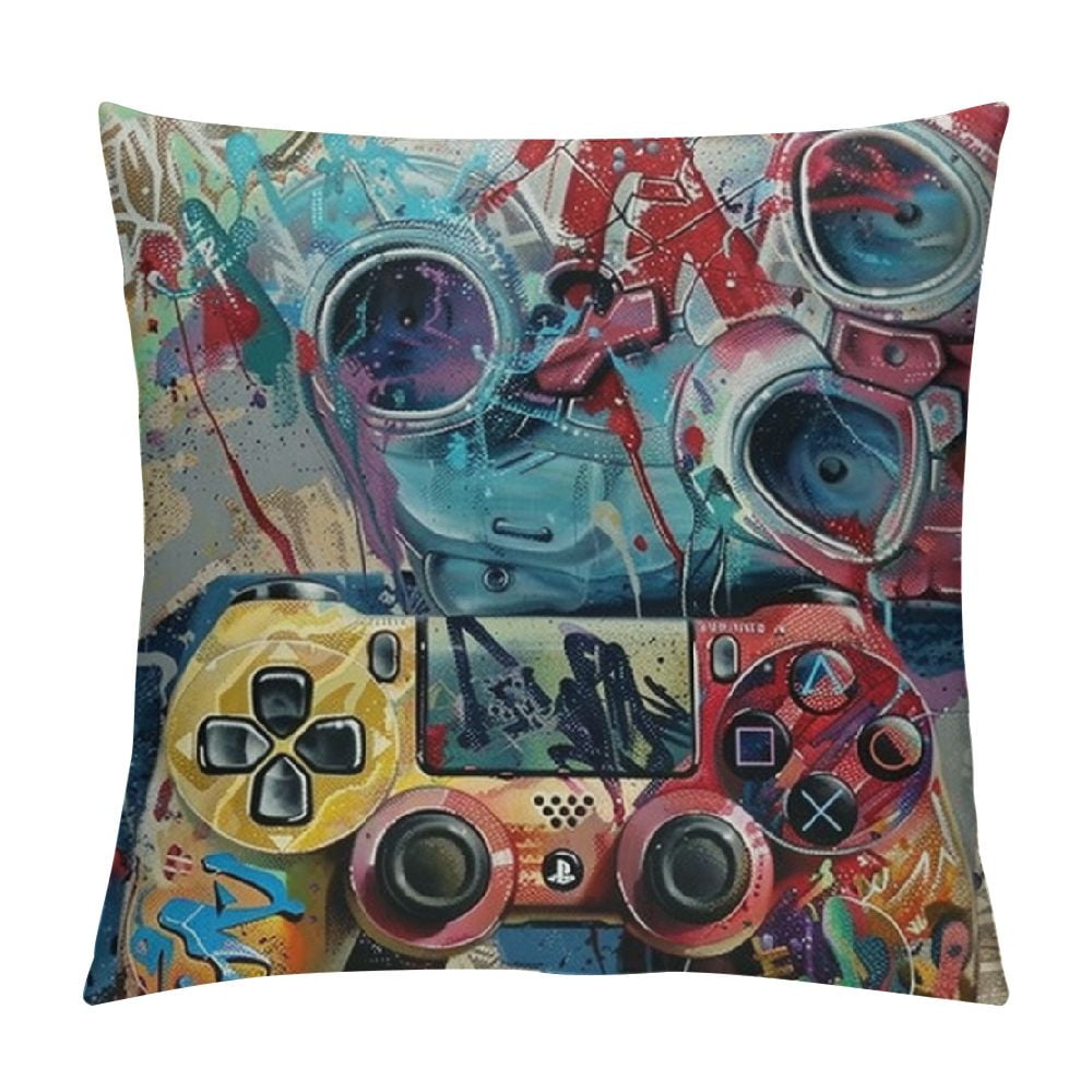 HENGT Gamer Pillow Covers,Gaming Pillows Cover,Gamer Throw Pillows for ...