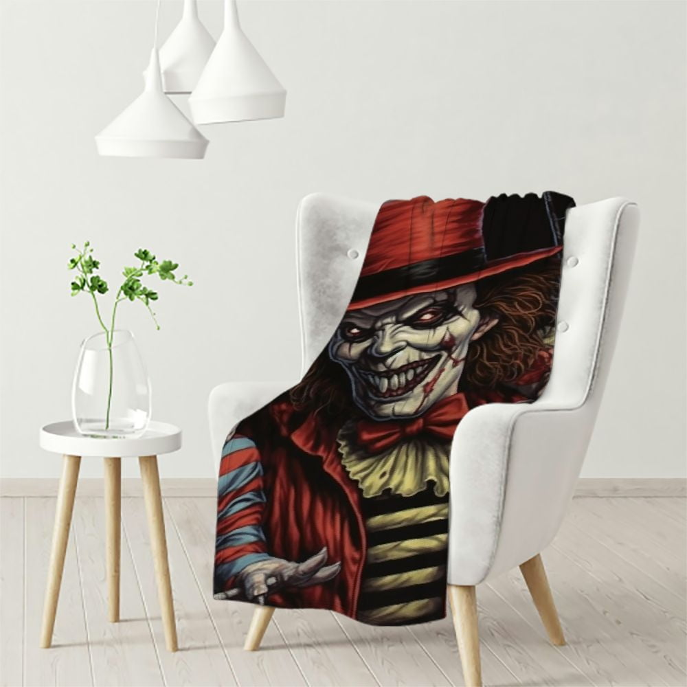 HENGT Horror Movie Blanket Watching Horror Movie Bed Throws Soft Warm ...