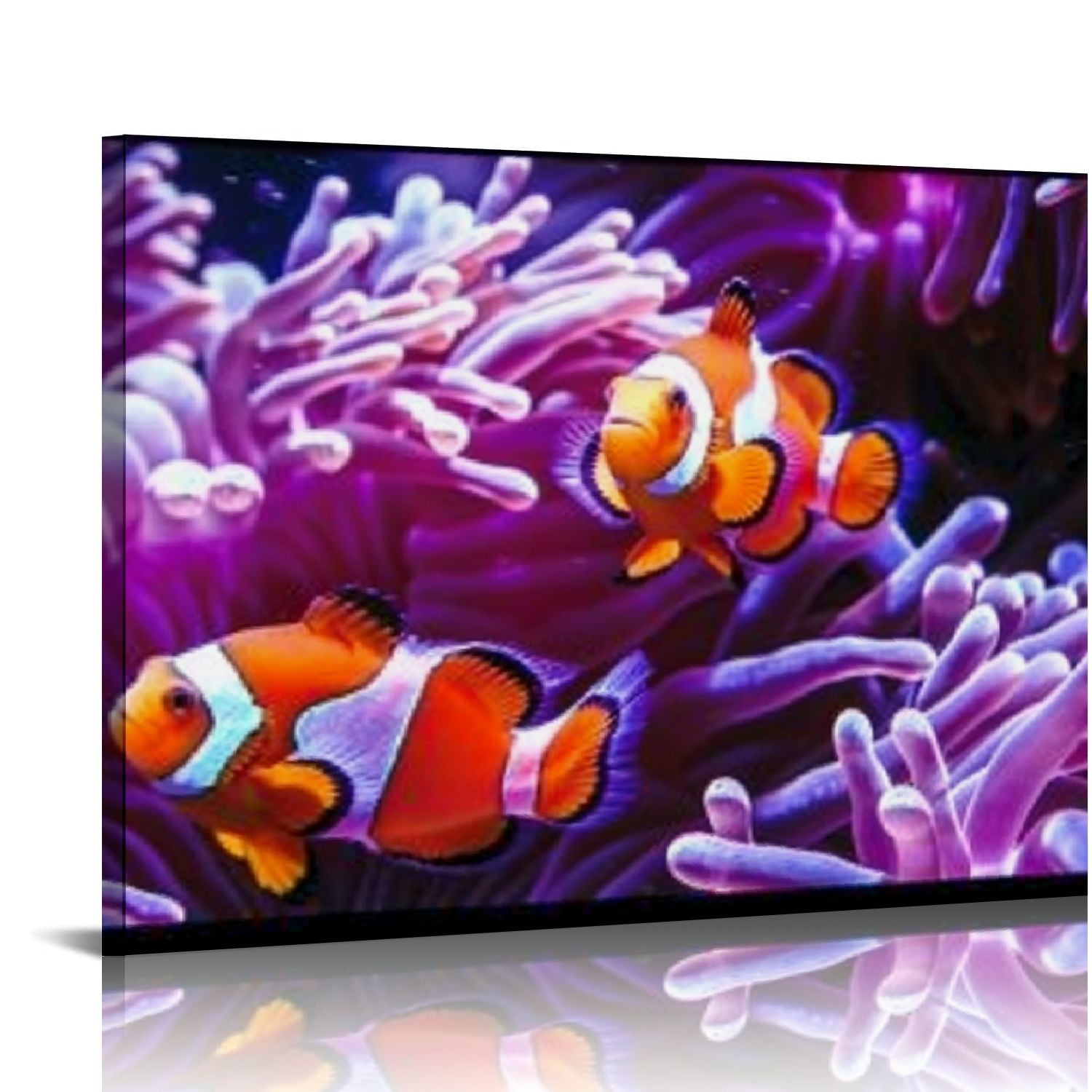 HENGT Large Canvas Wall Art fish topical saltwater clownfish amphiprion ...