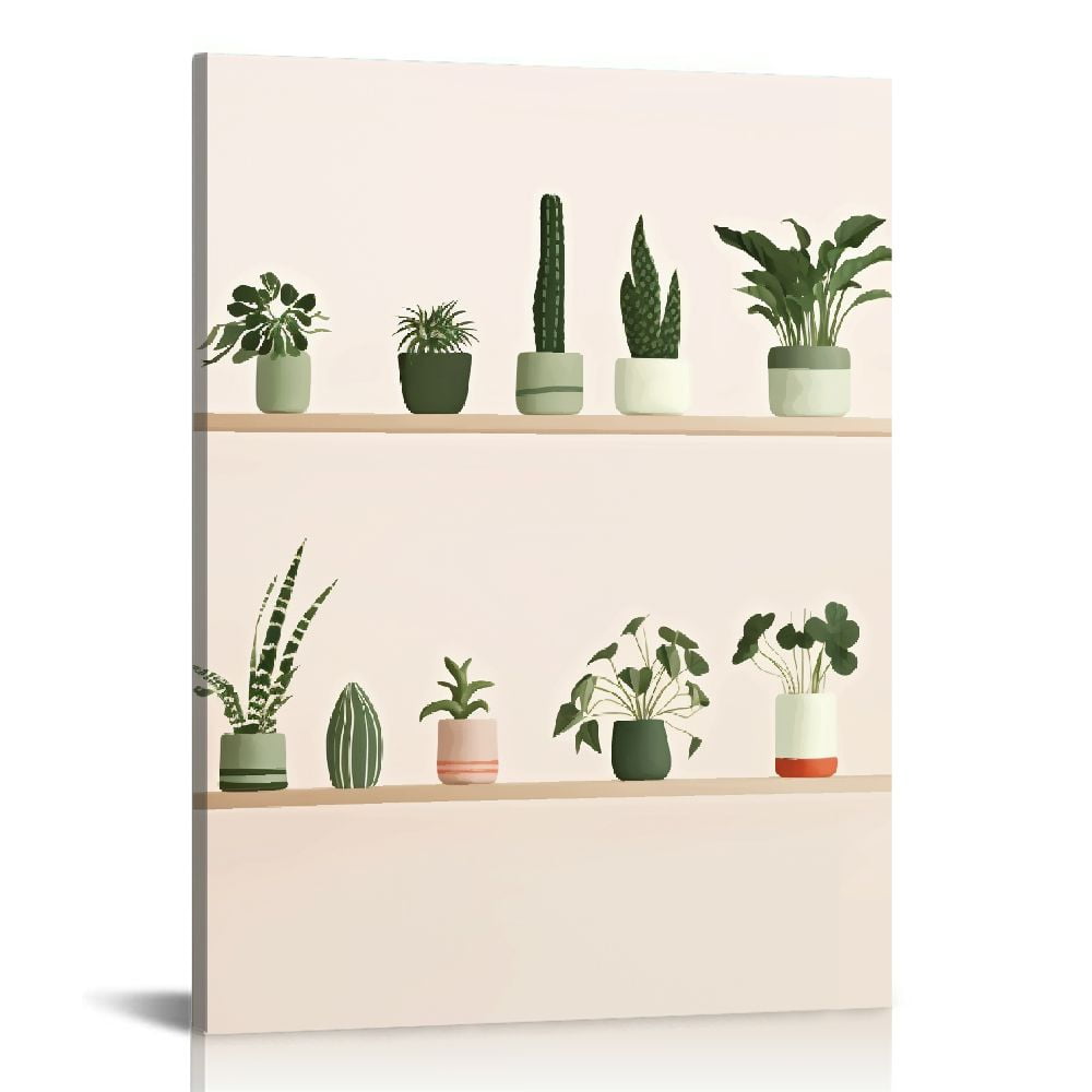 HENGT Plant Pictures Wall Art Succulent Art Wall Decor Plant Prints ...