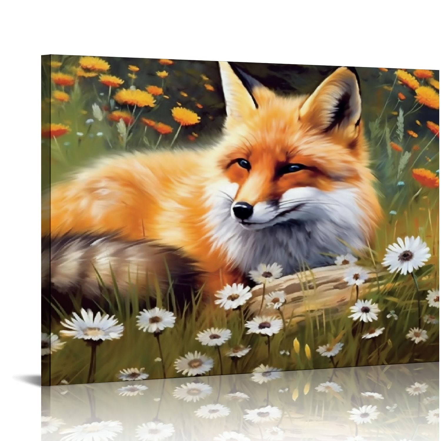 HENGT Retro Tin Sign Fox Animal Poster Vintage Plaque Wall Decor Gift ...