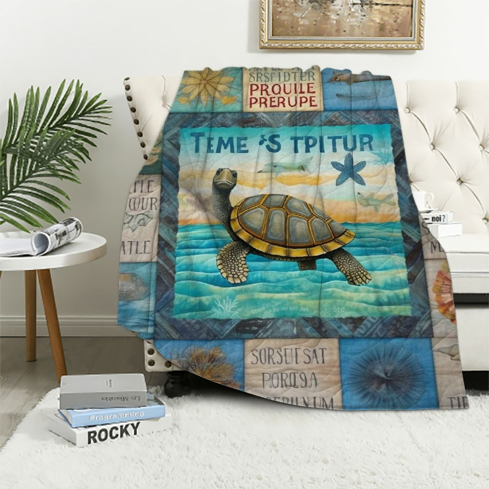 HENGT Sea Turtle Blanket Ocean Gifts for Girls Boys Woman Kids Man Sea ...