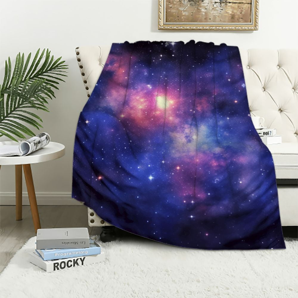 HENGT Space Throw Blanket, Galaxy Universe Starry Night Sky Nebula ...