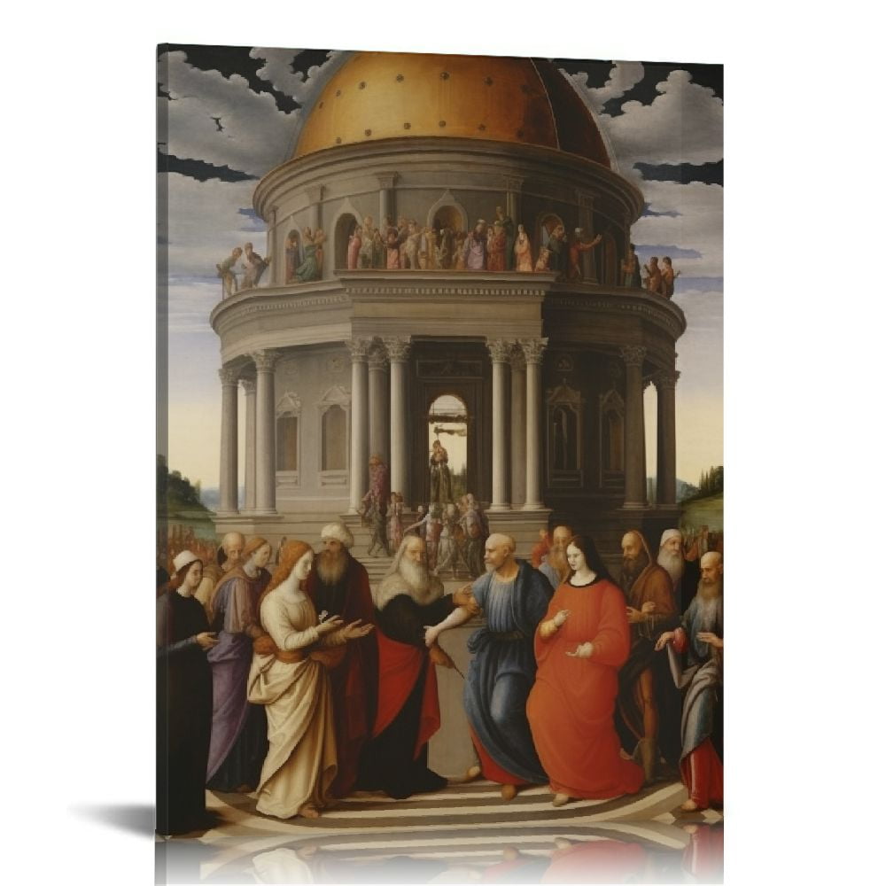 HENGT The Marriage of The Virgin by Raphael Art Canvas Print Famous ...