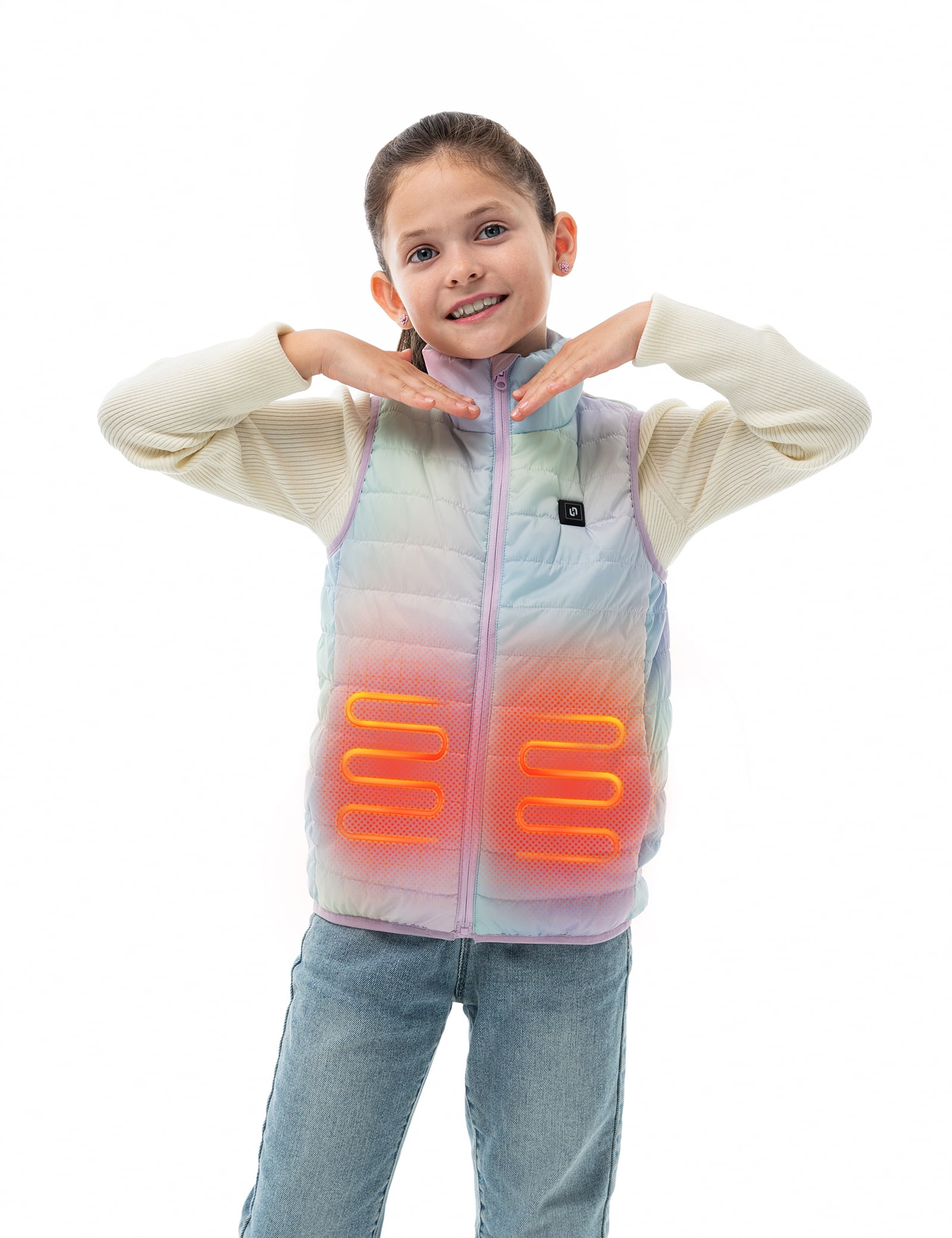 HENNCHEE Kids Heated Vest with Battery Pack, Lightweight Electric Vest ...