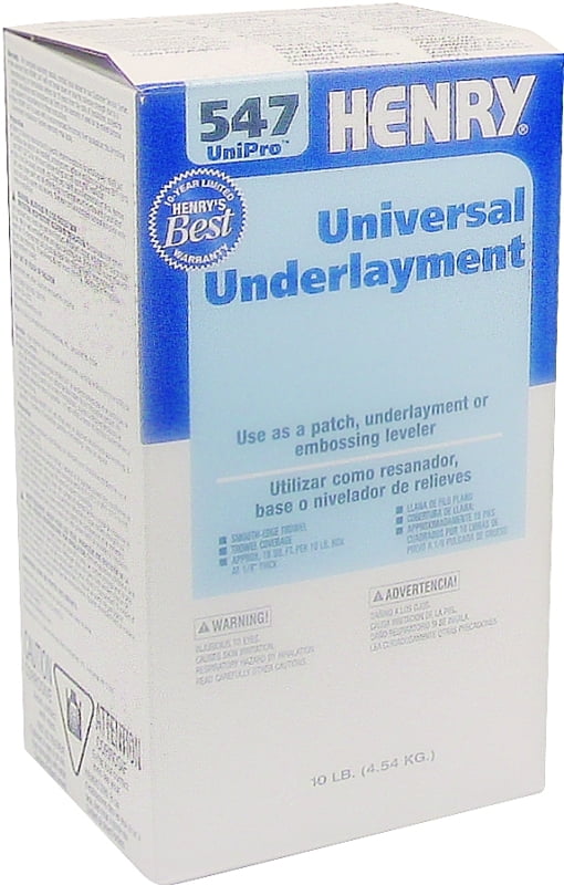 HENRY 547 UniPro Series 12159 Underlayment 10 lb Box - Walmart.com