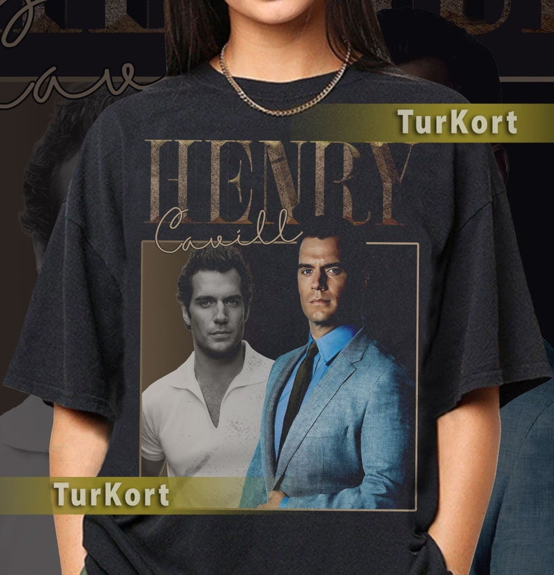 HENRY CAVILL Shirt, Henry Cavill Homage Tshirt, Henry Cavill Fan Tees ...