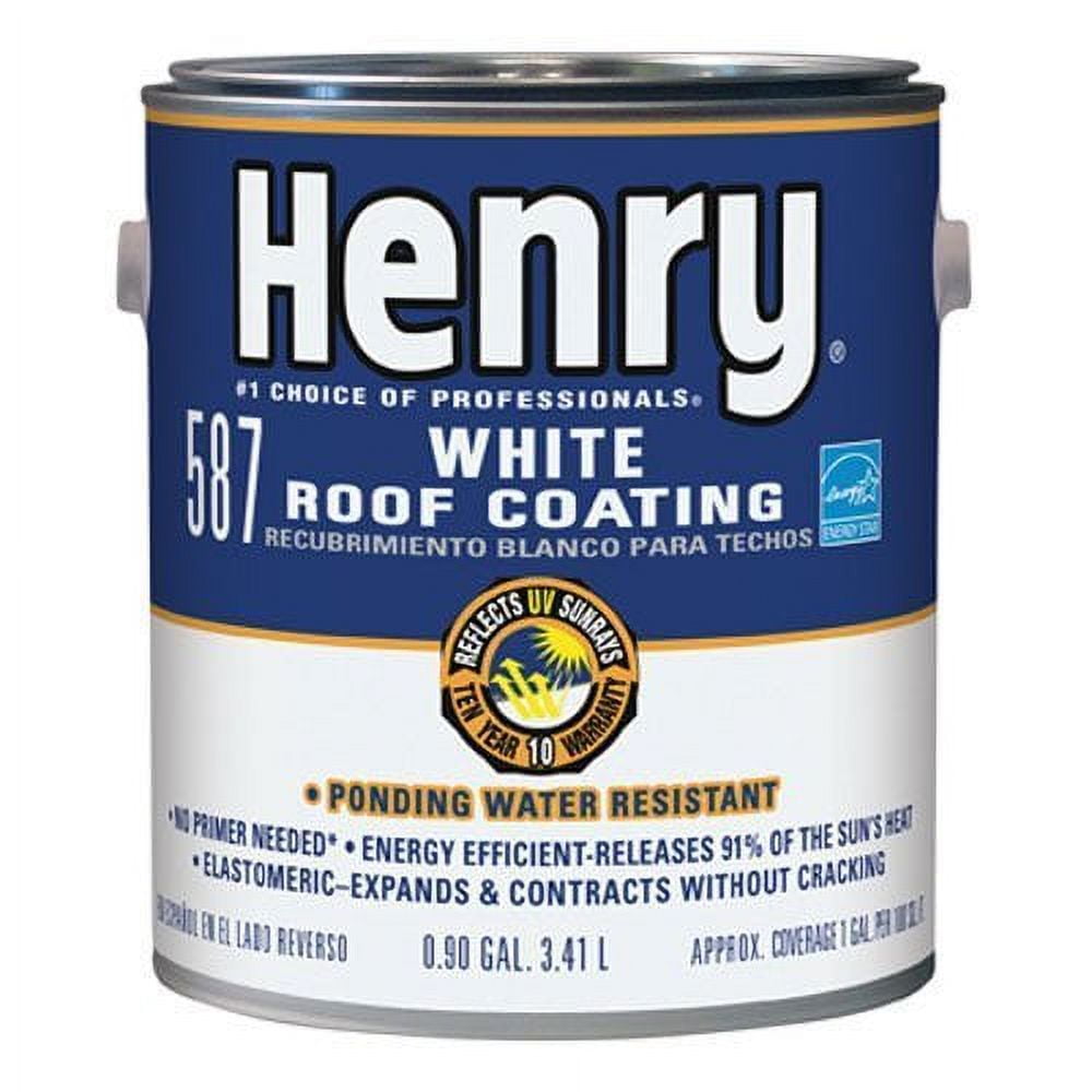 HENRY HE587046 Roof Coating, White — Residential Use, Standard ...