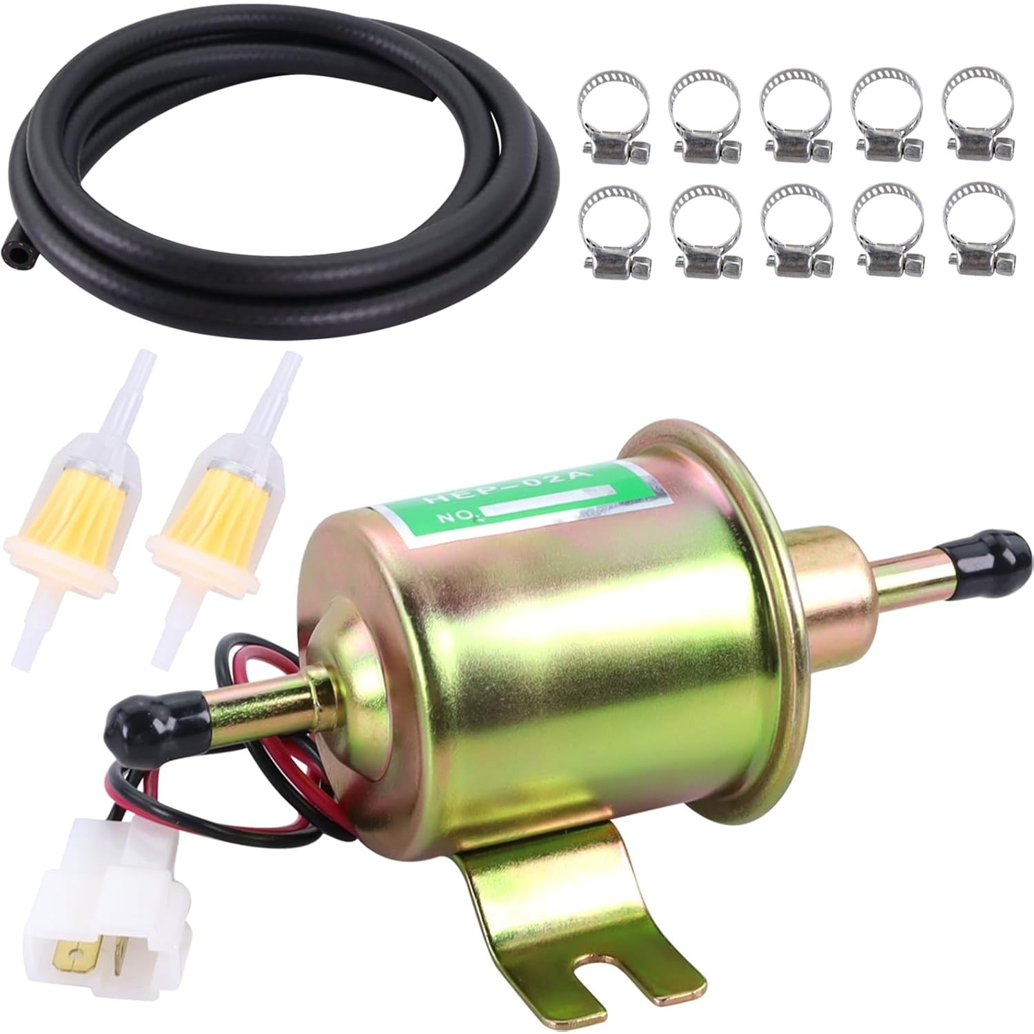 HEP-02A Diesel Fuel Pump Kit 12V Low Pressure Universal Electric Fuel ...