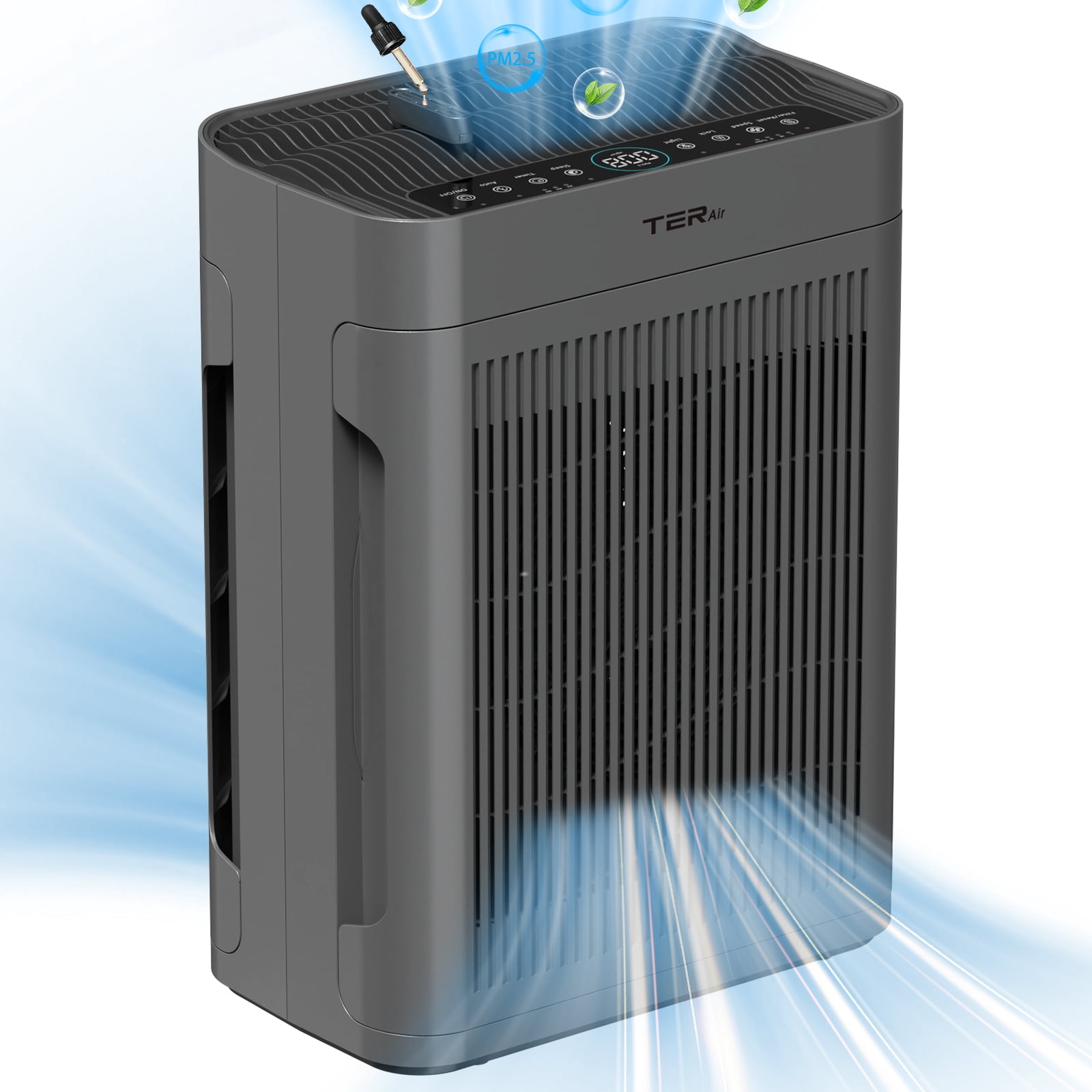 HEPA Air Purifier for Large Room up to 2500 sq.ft/2h, Smart Purificador ...
