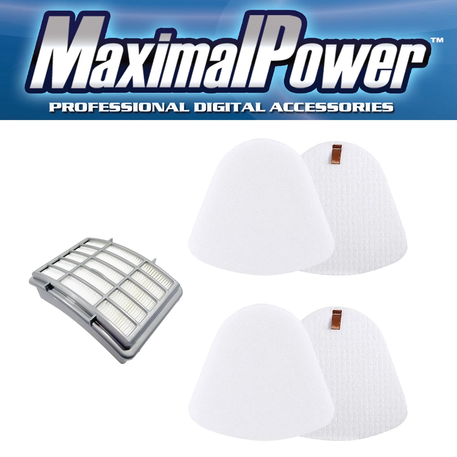 Maximal Power Vacuum Cleaner Replacement HEPA, Foam & Felt Filter Set ...