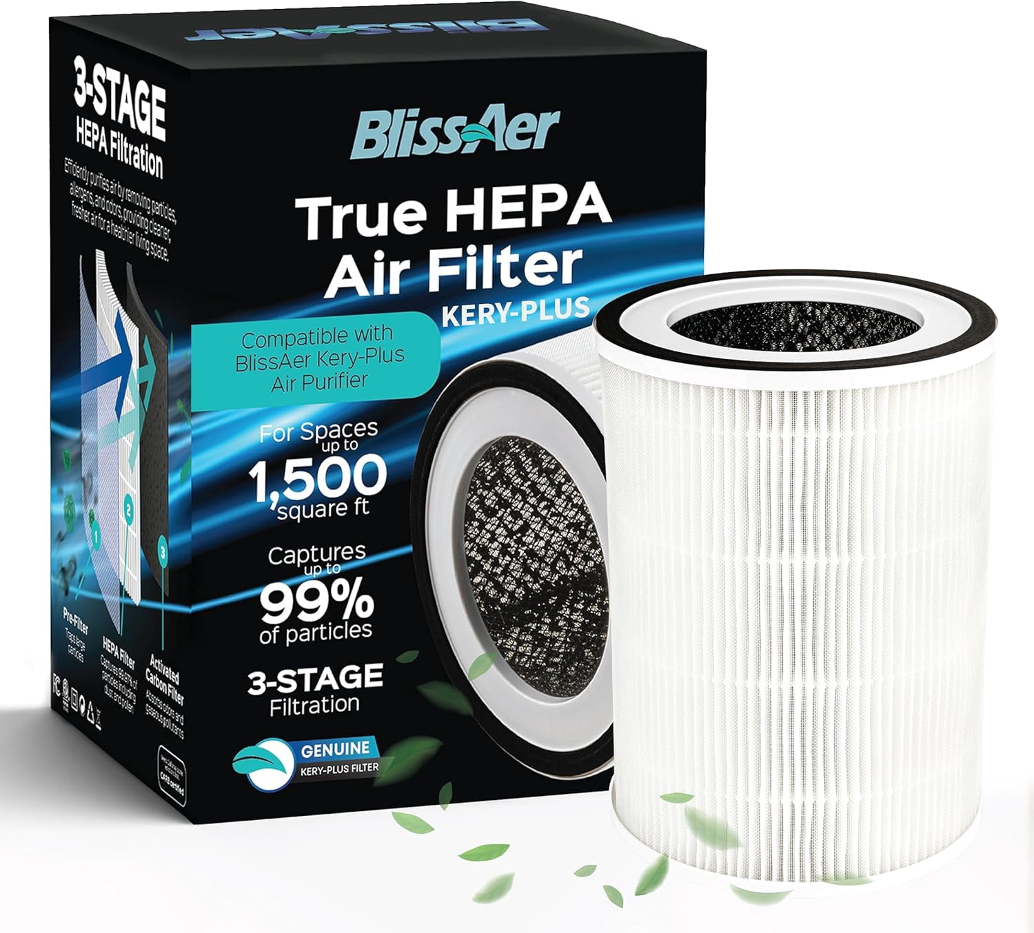 HEPA Replacement Filter - Compatible with Kery Plus Air Purifier for ...