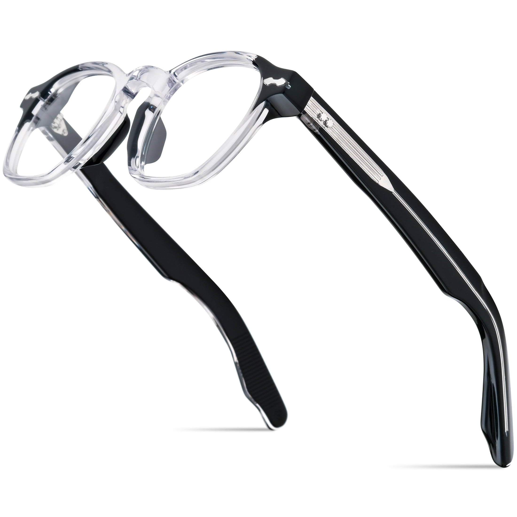 HEPIDEM Acetate Glasses Frame Men Women Square Eyeglasses Optical ...