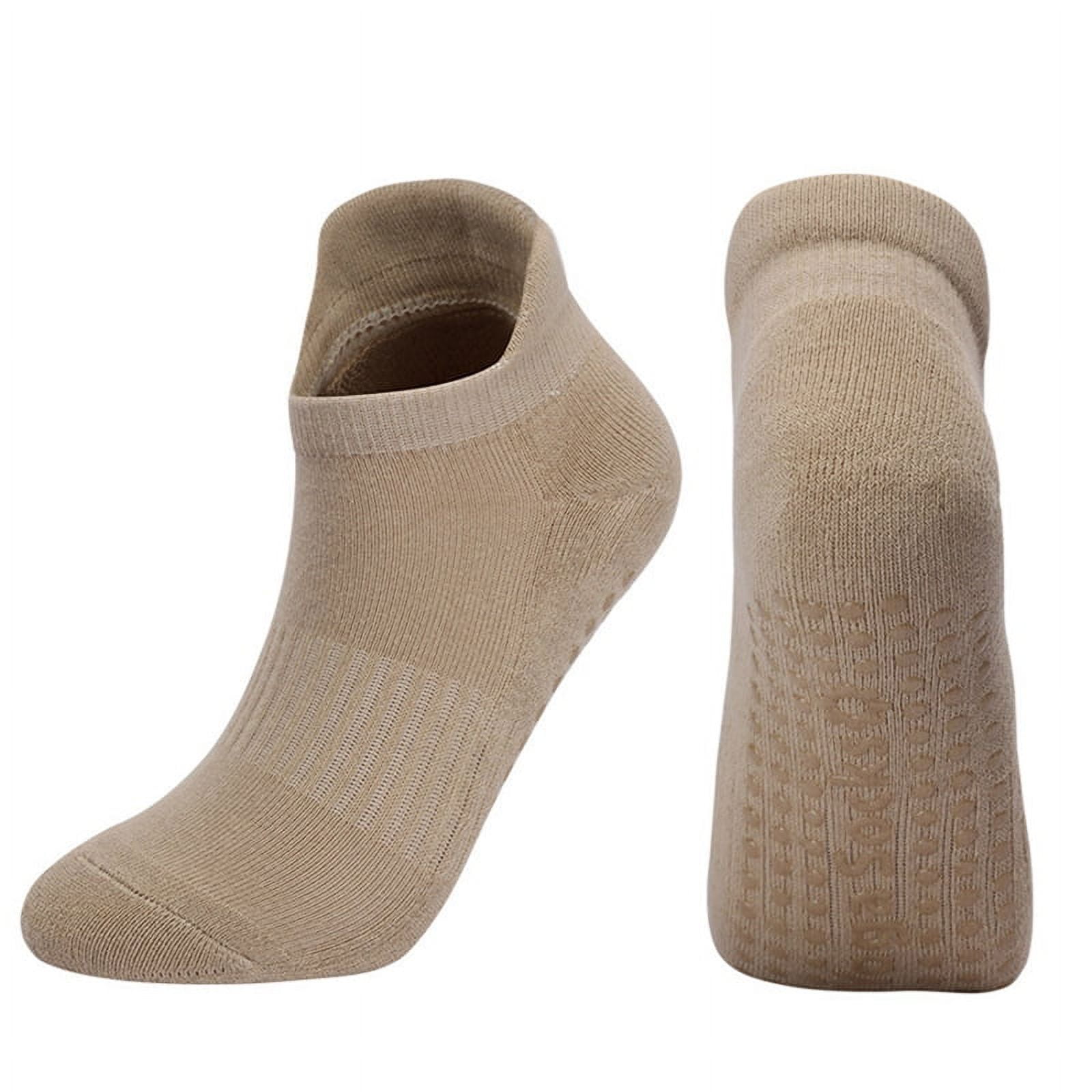 HEQU Women Pilates Socks Non Slip Breathable Yoga Socks Ladies Fitness ...