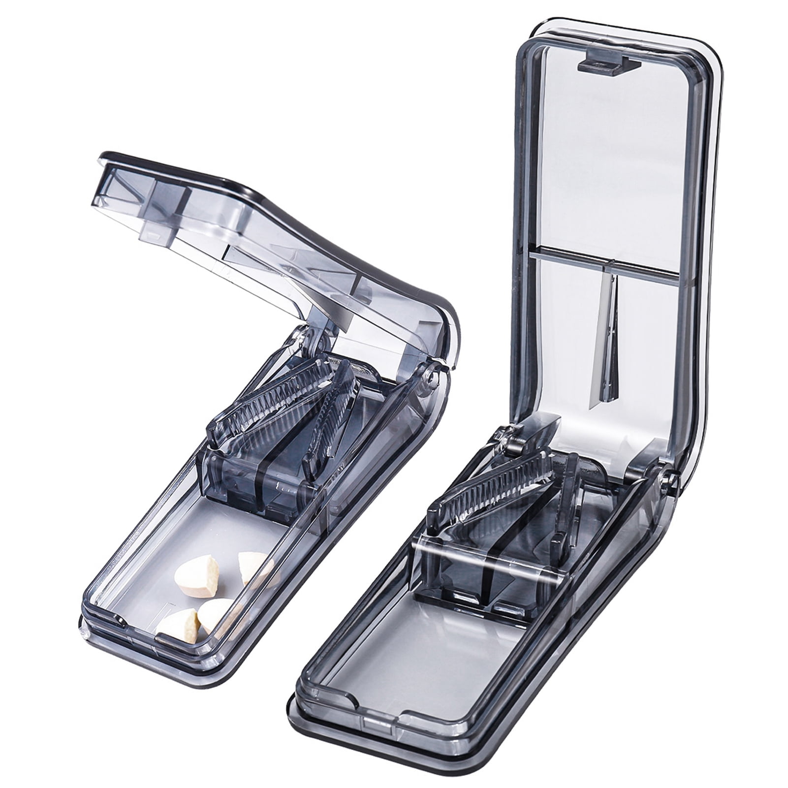 HEQUSIGNS Pill Cutter 2Pcs, V-Shaped Portable Medication Splitter ...