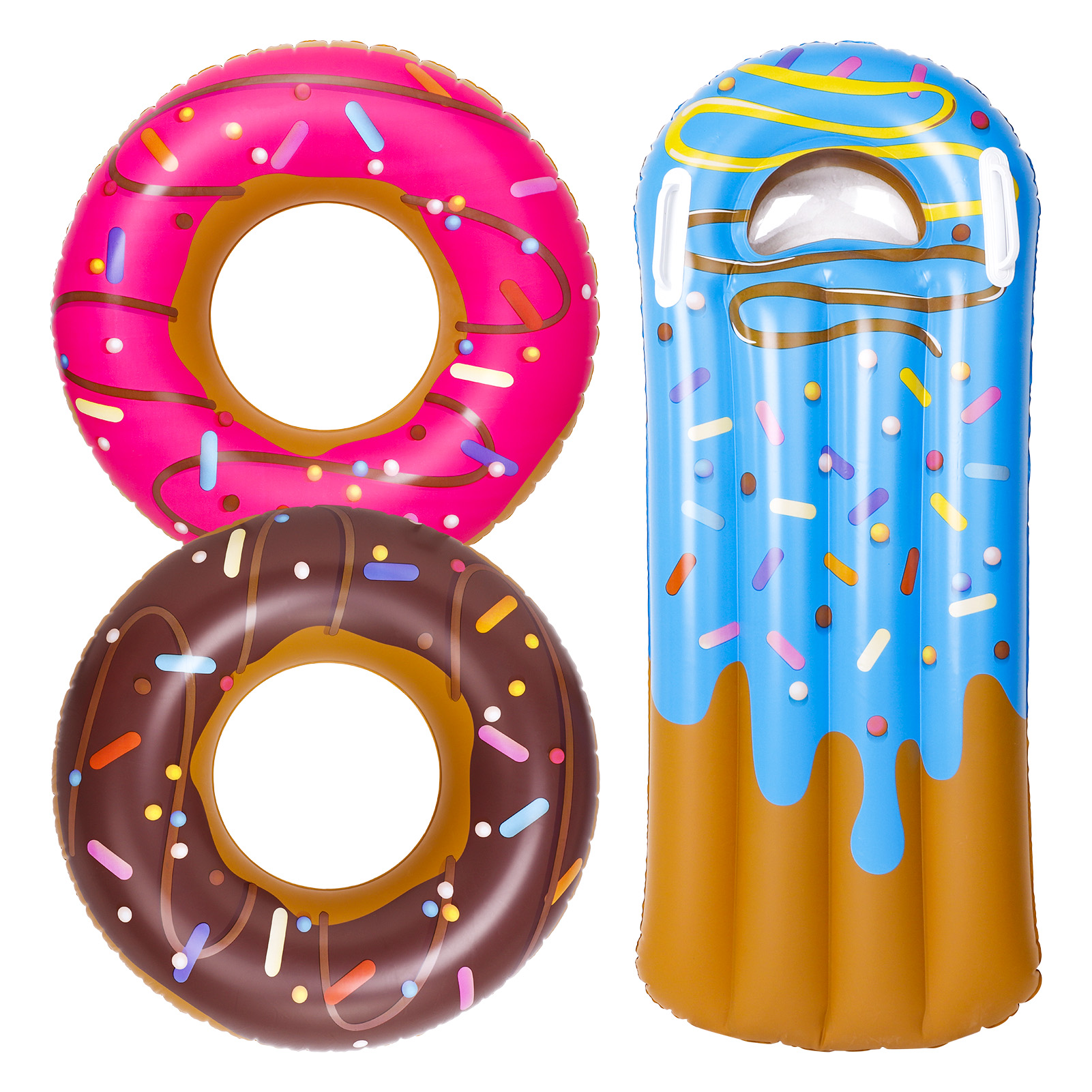 42" Orange and Black Inflatable Power Blaster Swimming Pool Inner Tube ...