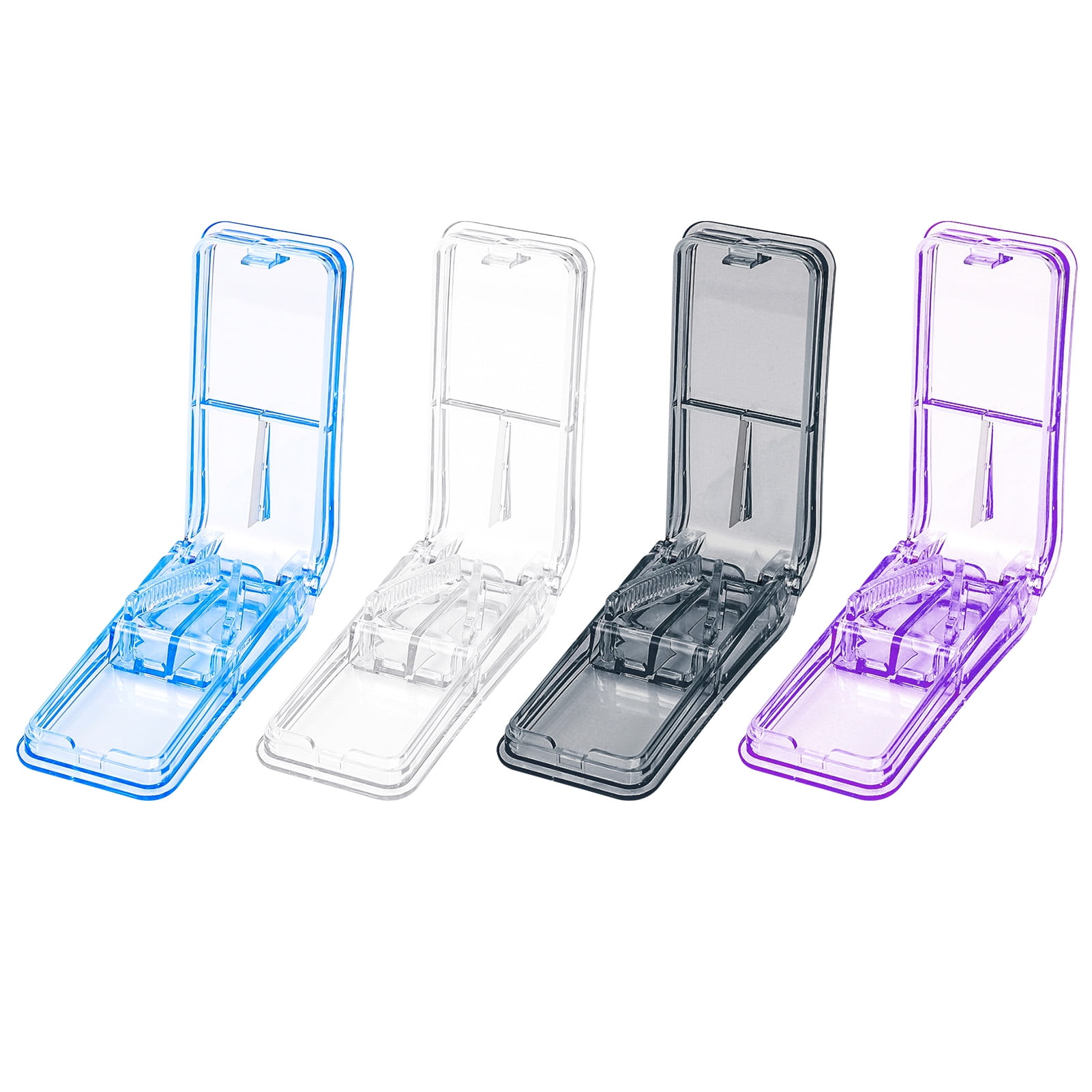 HEQUSIGNS 4Pcs Pill Cutter, Pill Splitter with Retracting Blade Guard ...
