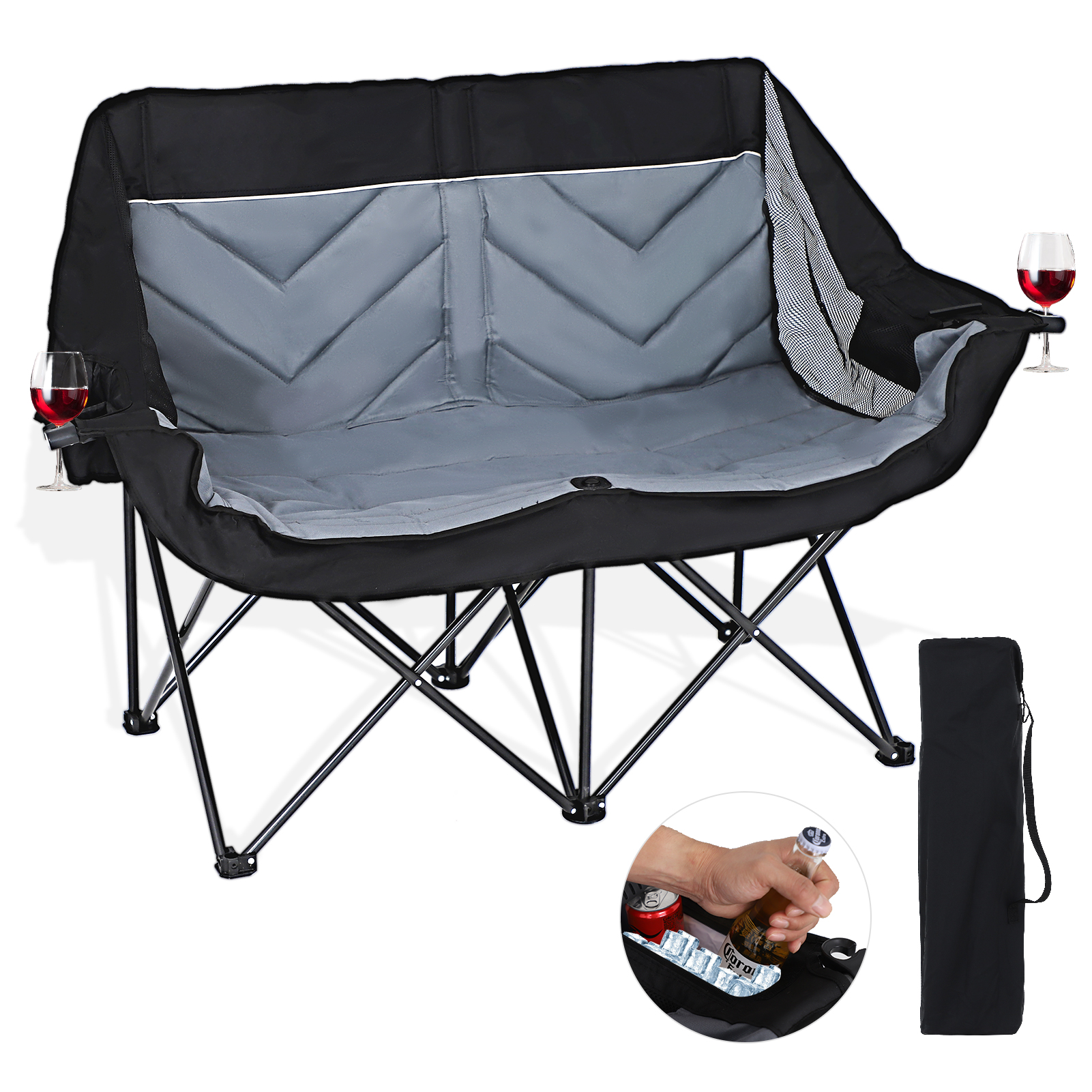 harayaa Folding Camping Chair Heavy Duty Beach Chair for Sporting ...