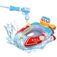 HEQUSIGNS Rocket-Shaped Kids Floatie with Water Gun, Inflatable Ride-On ...