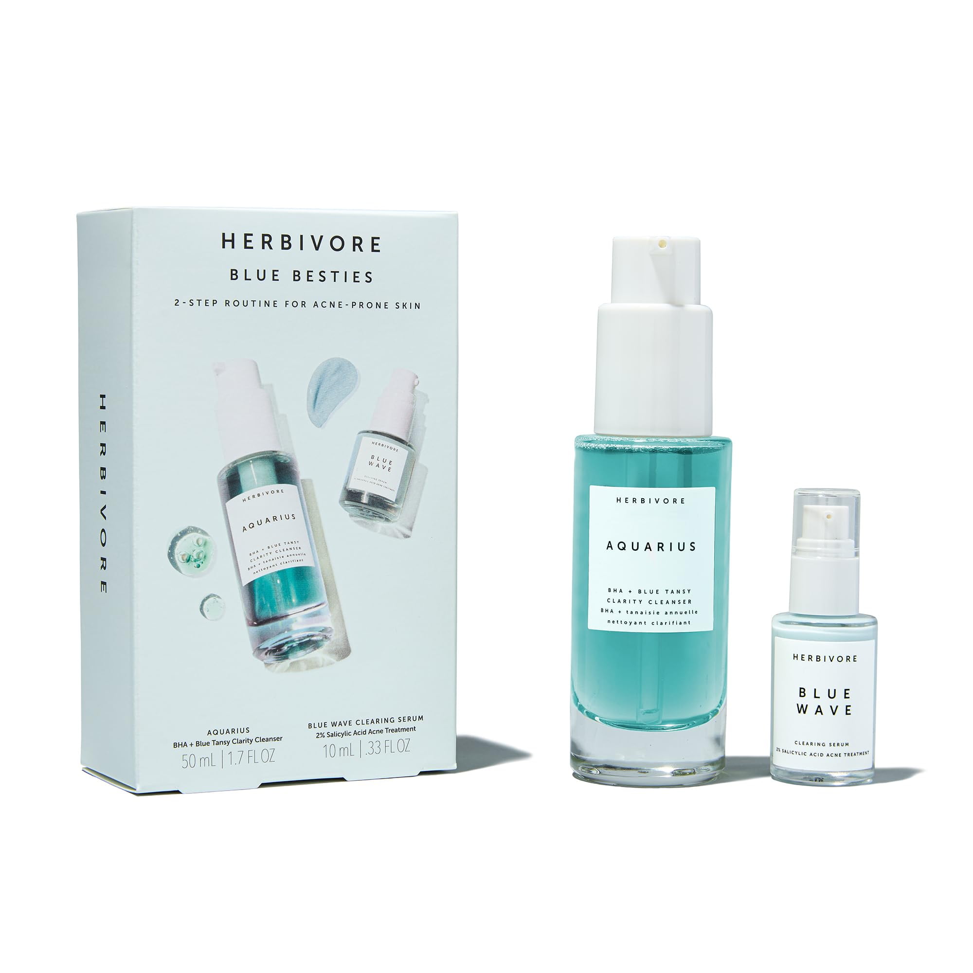 HERBIVORE Blue Besties Duo - 2-Step Treatment for Acne-Prone Skin ...
