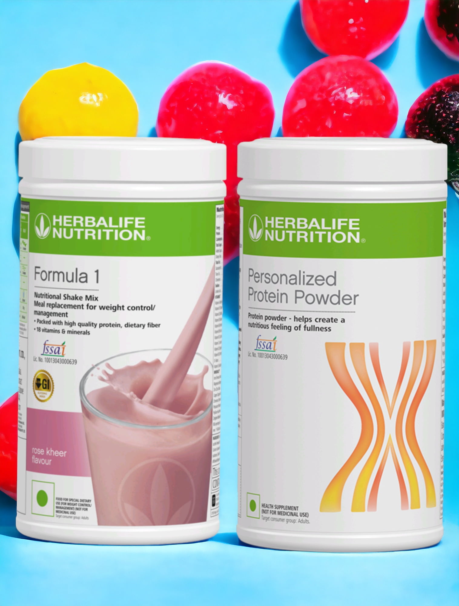 HERBLIFE NUTRITION SHAKE MIX-ROSE KHEER AND PROTEIN POWDER-400GM (PACK ...