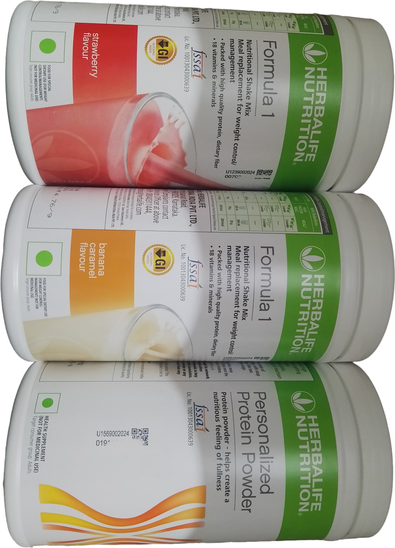 HERBLIFE Nutrition Shake Mix - STRAWBERRY AND BANANA WITH PROTEIN ...