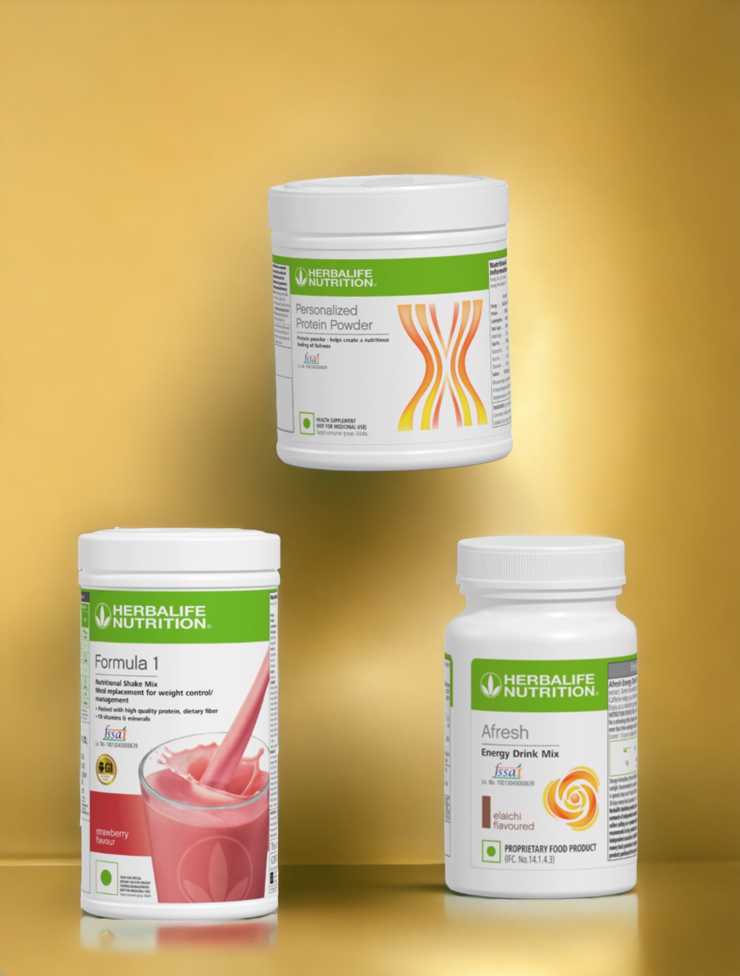 HERBLIFE Nutrition Shake Mix-STRAWBERRY WITH ELAICHI AND PROTEIN POWDER ...