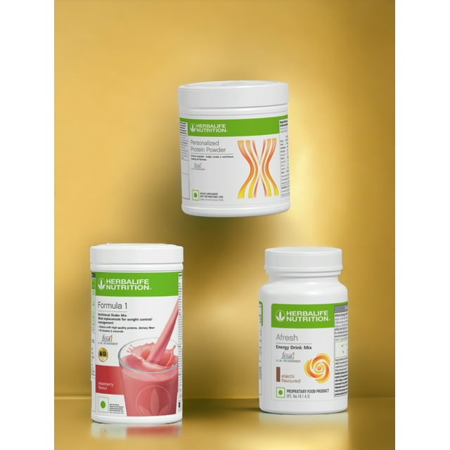 HERBLIFE Nutrition Shake Mix-STRAWBERRY WITH ELAICHI AND PROTEIN POWDER ...