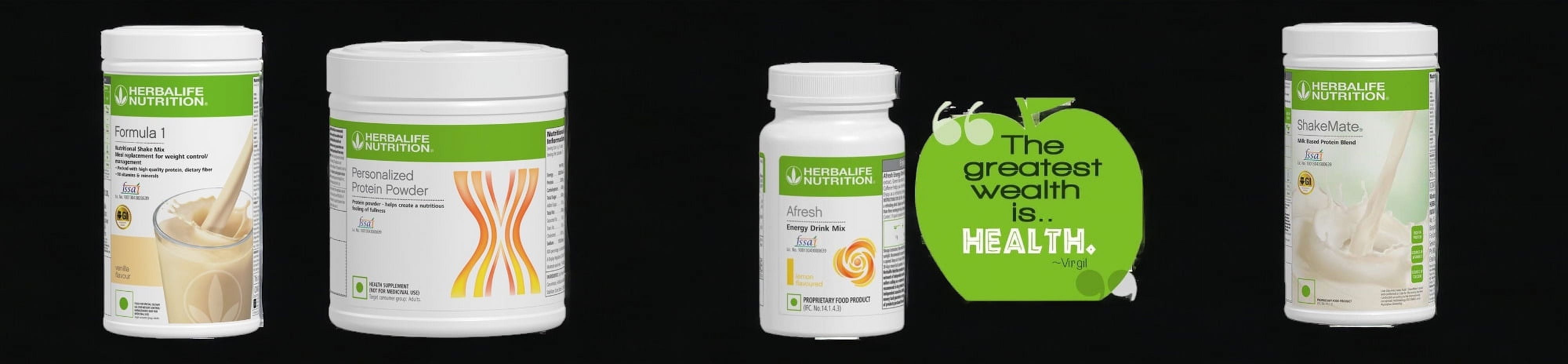 HERBLIFE NUTRITION SHAKE MIX- VANILLA WITH PROTEIN POWDER -200GM AND ...