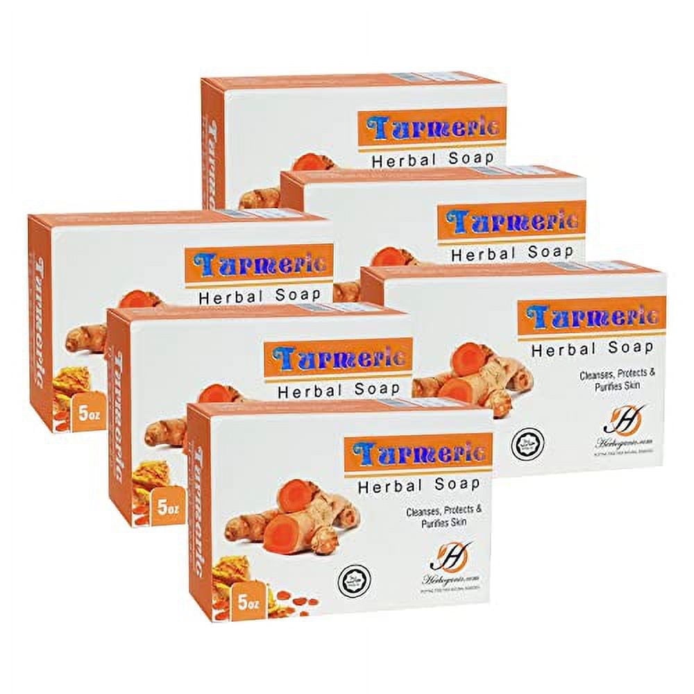 HERBOGANIC Turmeric Herbal Soap | Herbal Bar Soap with Benefits of ...