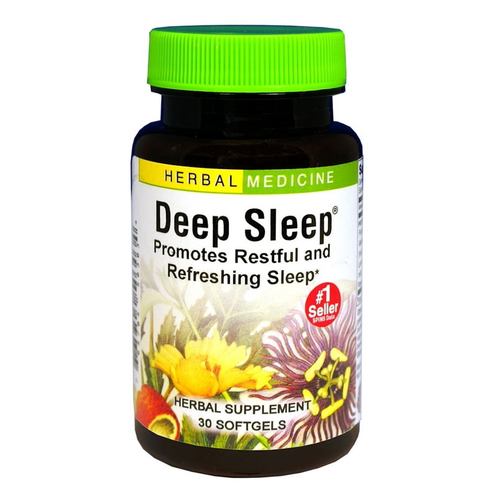 HERBS ETC. Deep Sleep Herbal Supplement Softgels, 30 Count, Sleep Aid ...