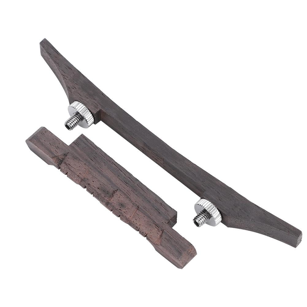 HERCHR Adjustable Rosewood Mandolin String Height Bridge Musical ...